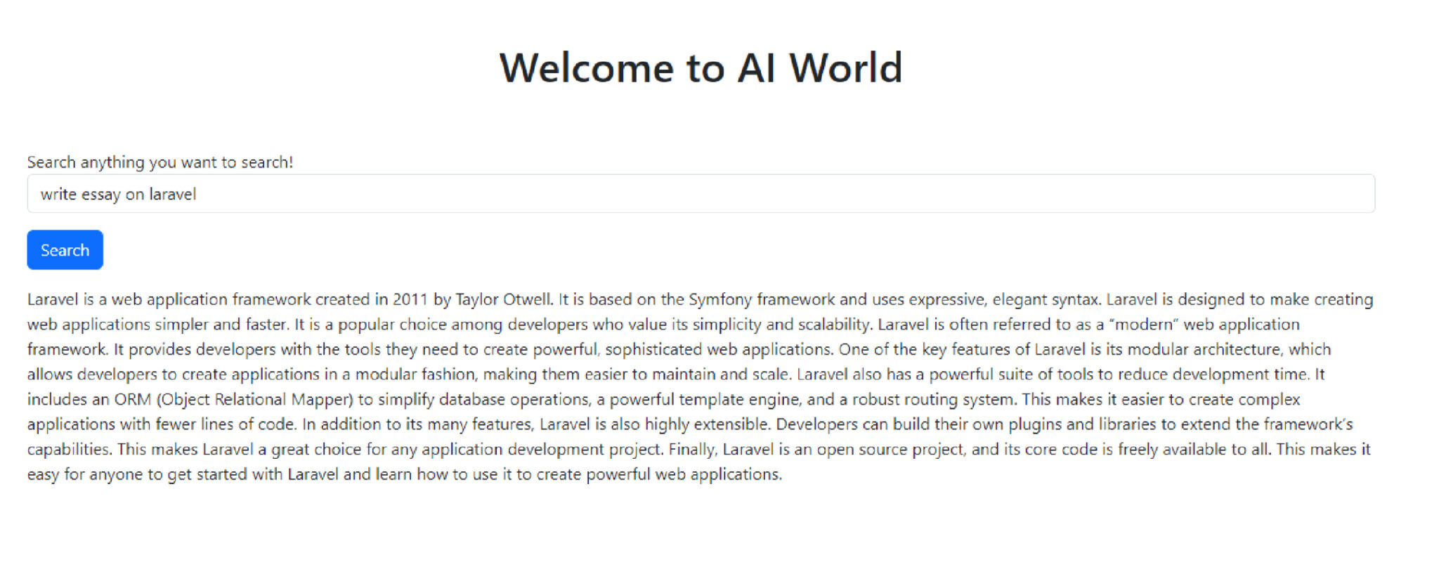 Comprehensive Step-by-Step Guide: Integrating OpenAI into Laravel - Scalybee Digital Pvt.Ltd