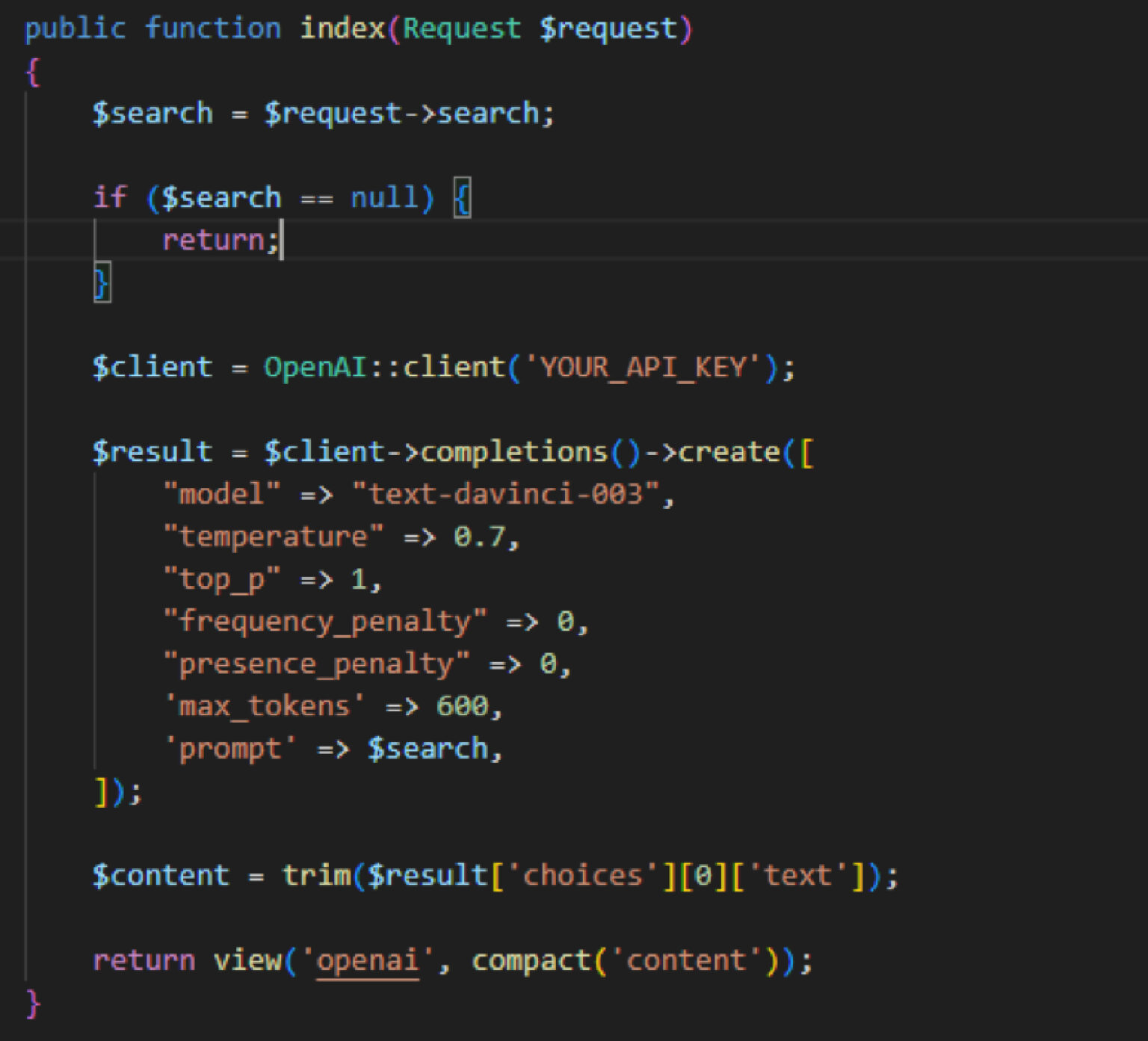 Comprehensive Step-by-Step Guide: Integrating OpenAI into Laravel ...